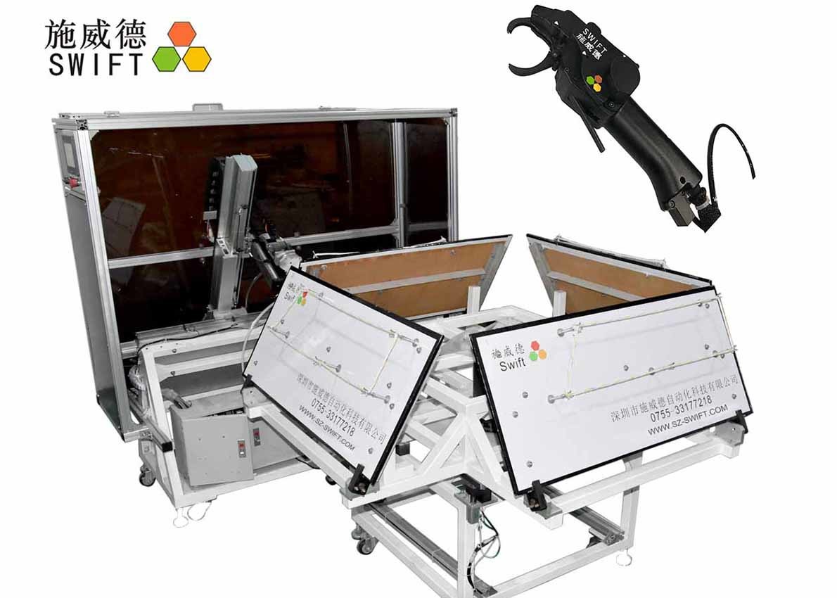 Full Automatic Cable Tie System , Wire Tying Machine For Bundling ...