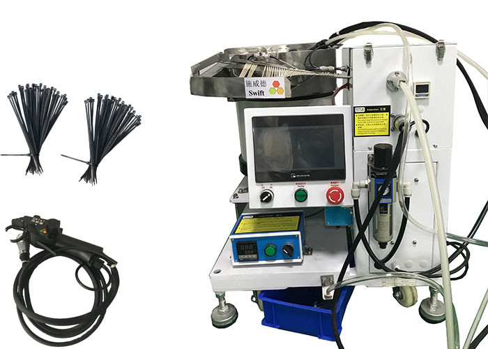 Vibration Feeding Automatic 1000W Nylon Cable Tie Machine